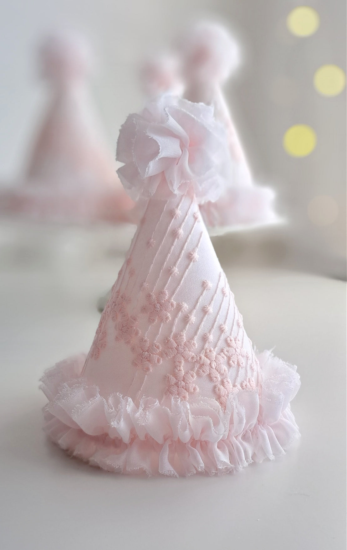 Girls Pink Princess Party Hat - Handmade Birthday Celebration – Verity ...